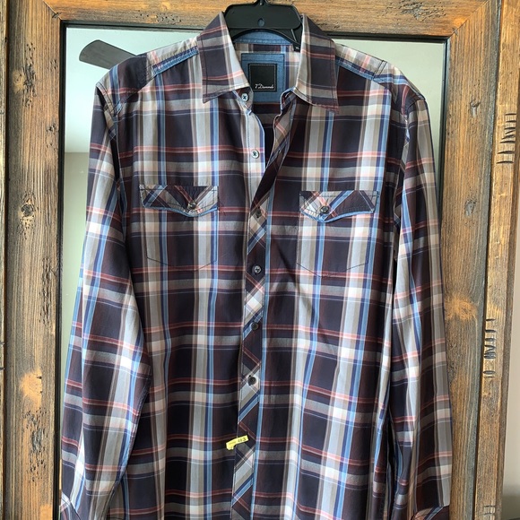 7 Diamonds | Shirts | 7 Diamonds Button Down Pearl Snap Western Shirt ...